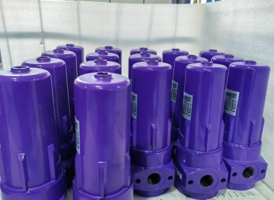 China 1/2 Inch NPT Inlet/Outlet Connection Aluminum Compressed Air Filter Unique Lock Design Pressure Loss About 0.25 Bar for sale