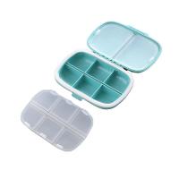 China Custom Weekly Wheat Straw Pill Dispenser 7 Day Pill Box 8 Compartments Portable Medicine Organizer for sale
