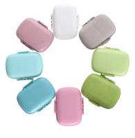 China Custom Weekly Wheat Straw Pill Dispenser 7 Day Pill Box 8 Compartments Portable Medicine Organizer for sale