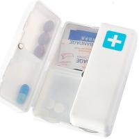 China Portable  Mini Pill Box Weekly Travel Case Pill Storage Organizer with 7 compartmens for sale
