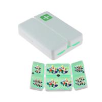 China Portable  Mini Pill Box Weekly Travel Case Pill Storage Organizer with 7 compartmens for sale