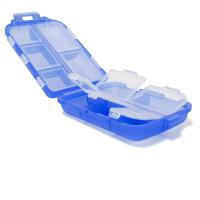 China Travel Pill Organizer 10 Compartments Pill Case Portable Pill Box for sale