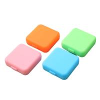 China Small Pill Box Organiser Daily Pill Case 4 Compartments Food Grade Plastic 6.3cm for sale