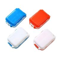 China Portable 8 Grid Pill Organizer Medicine Box Food Grade Plastic Daily Pill Case for sale