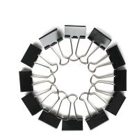 China Wholesale 19mm 25mm 32mm Long Tail Black Binder Clips for Office School Metal Paper Clip Holder for sale