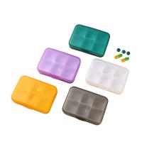 China Pomotion customized logo six lattice plastic pill case/medicine box/pill box for sale