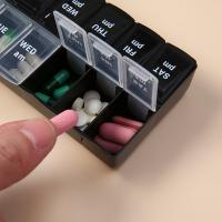 China New 14 Cases Large Pill Box Plastic Pill Box 7 Day Pill Organizer Week pill case for sale