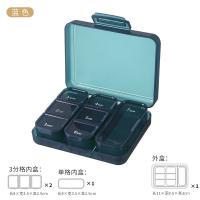 China Custom Logo 7 Compartment Weekly Pill Organizer Portable Pocket Pill Case Medicine Box Dispenser for sale
