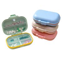 China Daily Pill Organizer 7 Compartments Portable Pill Case Box for Vitamins Cod Liver Oil Food Grade for sale