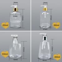 China Custom Clear PET 250ml 300ml 350ml 500ml Plastic Hair Body Care Hand Soap Foaming Shampoo Lotion Pump Bottle for Cosmetic for sale