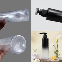 China Custom 350ml 400ml 500ml Gradient Color PET Cosmetic Shampoo Conditioner Shower Gel Lotion Pump Plastic Bottle for sale