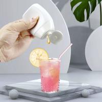 China 40ml 45ml 60ml Plastic HDPE PP Squeeze Honey Tomato Sauce Concentrated Juice Water Enhancer Bottle With Silicone Valve for sale