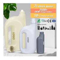 China Customized 500ml 2L 4L Empty HDPE Plastic Laundry Detergent Washing Bucket Liquid Bottle for sale