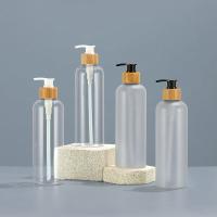 China Hot Sale Shea Butter Whitening Body Lotion Plastic Dispenser Face Lotion Pump Bottle with Bamboo Pump for sale