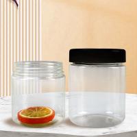 China OEM ODM 250g 300g PLA Wide Opening Plastic Clear Coffee Beans Candy Vitamins Tea Food Grade Jar With Child-proof Open Lid for sale