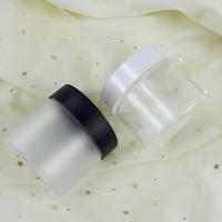 China 150ml 5oz PLA Frosted Clear Black Screw Cap Wide Mouth Hemep Supplement Fruit Flavor Snacks Vitamin Sweet CBD Jar for sale