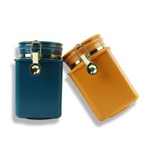 China Coffee Bean Container Food Coffee Kitchen Storage Canister Tea Coffee Canister Plastic Jar for sale