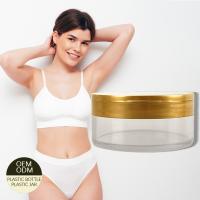 China Custom Empty Private Care Gel Wash Gel Jars Luxury Cream Plastic Jars with Flip Top Cap for sale
