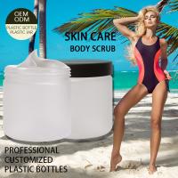 China Custom Cosmetics Packaging Empty Massage Cream Body Scrub Breast Enhancement Cream Jars 250ml 500ml Skincare Plastic Jar for sale