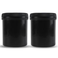 China Biodegradable Body Butter Jar Luxury Plastic Pot Cream Cosmetic Jar 1000ml Cosmetic Jars With Lid for sale