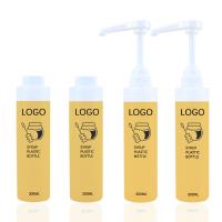China Good Quality 300ml 10oz Bottles Syrup Pumps Dispenser Plastic and Olive Oil Plastic Bottle for sale