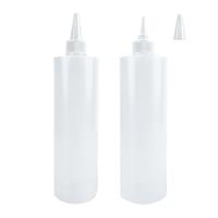 China 17oz 500ml Condiment Squeeze Bottles Squirt Plastic Sauce Containers Ketchup Bottles for sale