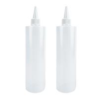 China 17oz 500ml Condiment Squeeze Bottles Squirt Plastic Sauce Containers Ketchup Bottles for sale