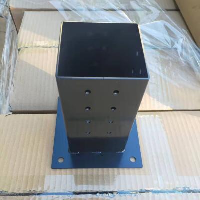China Sturdy Carbon Steel 4*4 Pergola Brackets  Kits Post Base Corner Brackets for sale