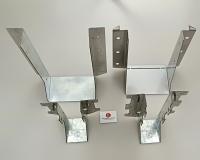 China LUS Black Floor Joist Hangers Corrosion Resistant with Pre Punched Holes for sale
