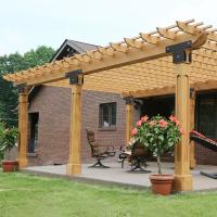 China Heavy Duty Pergola Brackets Adjustable Pergola Brackets 4x4 Fence Post Brackets for Metal Posts to Wood for sale