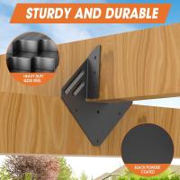 China Black Hurricane Tie Clips Fits 2x4 2x6 Truss to Rafter Connectors for Roof Joist Hanger Truss Timber Connectors for sale