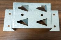 China Acoustical Corner Impaling Clips, Silver Metal Mounting Brackets for Acoustic Panels, Wall Soundproofing Installation Hardware for sale