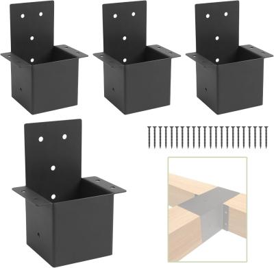 China Pergola Brackets 4x4 Rafter Post Brackets Pergola Kit Gazebo Brackets Wall Mount Bracket Kit For Wood Posts Pergola Post Connector Or Deck Railing for sale