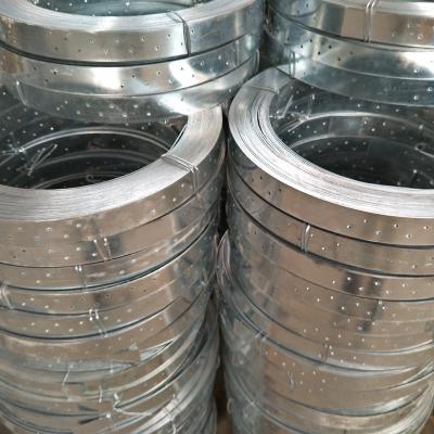 China Galvanized Steel Punched Strapping – Building Connectors & Bracing Strap for sale