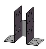 China Multi Girder Bracket For Fixing Standard Truss To Girder Truss for sale