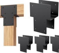 China Heavy-Duty Steel Post Caps Tie Bracket For Connecting Wood Gazebo Deck Patio Post Wood Beams Bracket Metal Material for sale