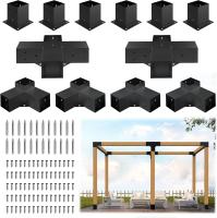 China Aluminum Alloy Pergola Kit with 3-Way Brackets for 4