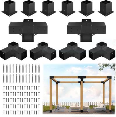 China Aluminum Alloy Pergola Kit with 3-Way Brackets for 4
