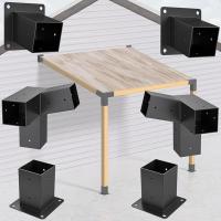 China Pergola Kit – 4x4 Inch 3-Way Slanted Brackets for Outdoor Pergolas, Gazebos & Sheds for sale