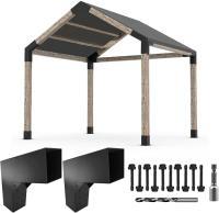 China 15-Degree Angle Pergola DIY Bracket Kits 2-Way L-Shaped Woodwork Brackets for 4