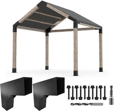 China 15-Degree Angle Pergola DIY Bracket Kits 2-Way L-Shaped Woodwork Brackets for 4