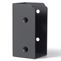 China Black Powder Coated 18 Gauge 2x4 Brackets for Wood Deck Rail to Post, Heavy Duty Steel Deck Railing Connectors 2 x 4 with Pre-Drilled Screw Holes for sale