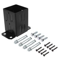 China 4x4 Post Base for Concrete - Carbon Steel Anchor for Pergola & Fence for sale