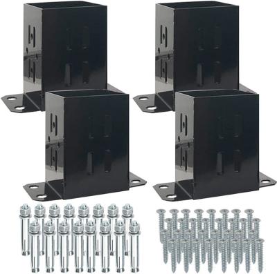 China Fence Post Anchor Decking Post Base for Deck Porch Railing Support Trim for Fencing Trellis & Gates for sale