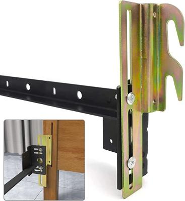 China  #711 Bed Frame Bolt On to Hook On Conversion Brackets for Headboard or Footboard, Hook on Bed Rails Brackets, Extra Heavy Duty Hook Plate Adapter for sale