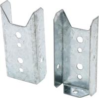 China Galvanized Steel 2x4 Fence Bracket Deck Rail Bracket for Stair Fence Railing for sale