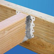 China 2x6 Galvanized Joist Hanger with 20 Gauge Metal for Hurricane Tie and Rafter Bracket Applications for sale
