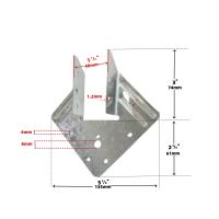 China Black Powder Coated Hurricane Ties and Rafter Brackets for 2x4, 2x6 Truss Framing for sale