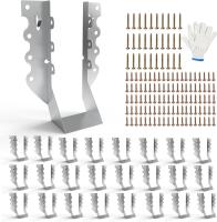 China 2x6 Joist Hangers with Screws, 20-Gauge Galvanizing Face Mount Joist Hanger for Wood Posts, Hurricane Rafter Ties Clips, 2x6 Brackets for Floor Deck and Ceiling Trusses, Lumber Beam Connectors for sale