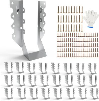 China 2x6 Joist Hangers with Screws, 20-Gauge Galvanizing Face Mount Joist Hanger for Wood Posts, Hurricane Rafter Ties Clips, 2x6 Brackets for Floor Deck and Ceiling Trusses, Lumber Beam Connectors for sale